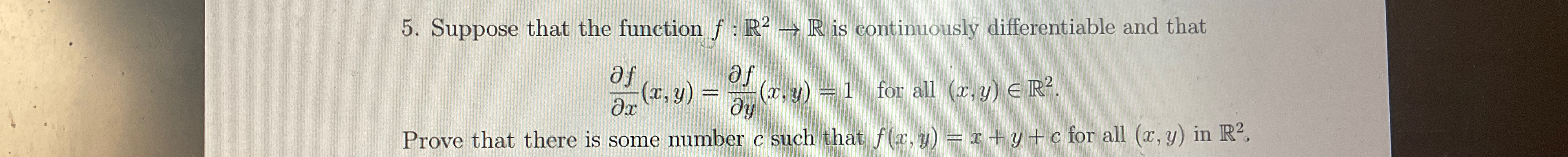 Solved Suppose that the function f:R2→R ﻿is continuously | Chegg.com