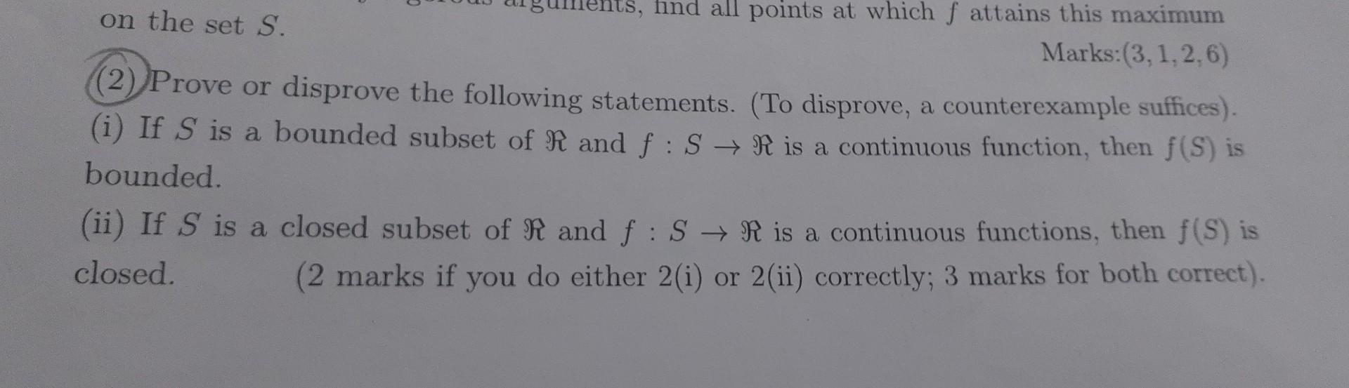 Solved on the set S. (2) Prove or disprove the following | Chegg.com