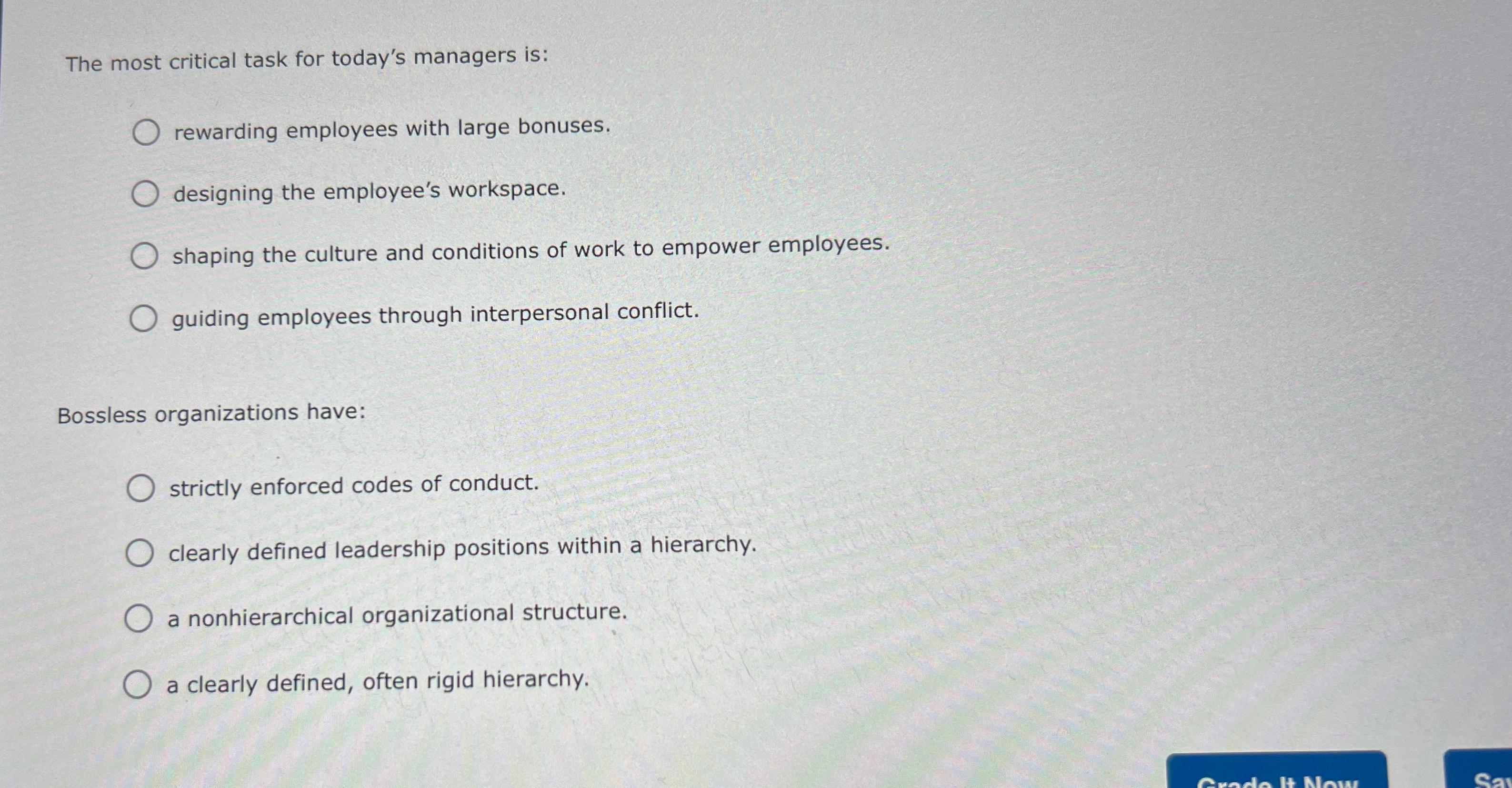 Solved The most critical task for today's managers | Chegg.com Solved The most critical task for today's managers | Chegg.com
