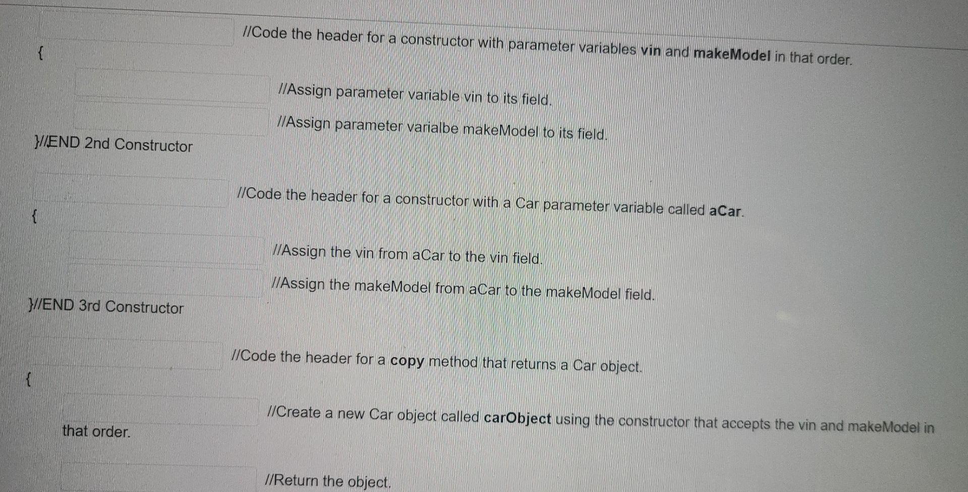 Solved Code the Car class. Prompts and output will have a | Chegg.com
