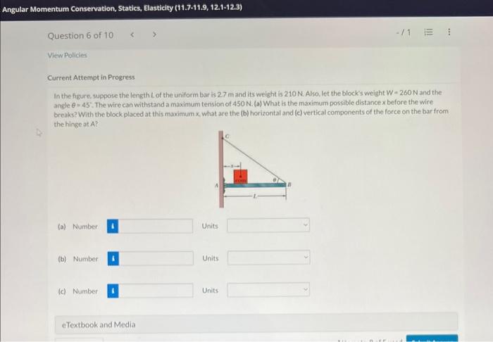 Solved Current Attempt in Progress In the figure, suppose | Chegg.com