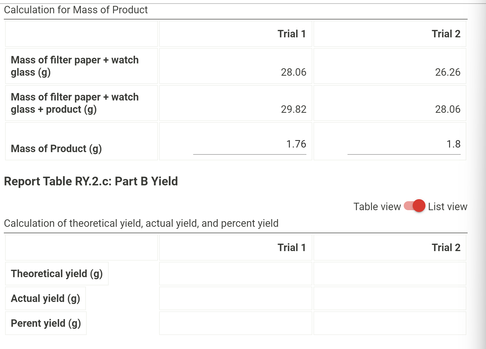Solved Find the theoretical yield and the actual yield as | Chegg.com