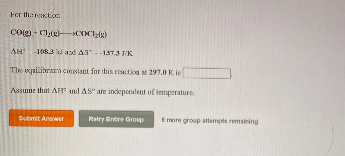 Solved For the reaction CH4(g) + H2O(g)- 3H2(g) + CO(g) AH°= | Chegg.com