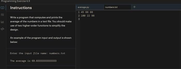 Solved An example of the program input and output is shown | Chegg.com