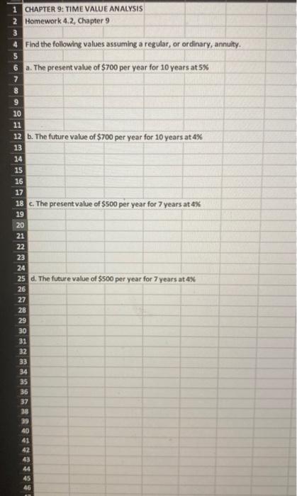 Solved Find the following values assuming a regular, or | Chegg.com