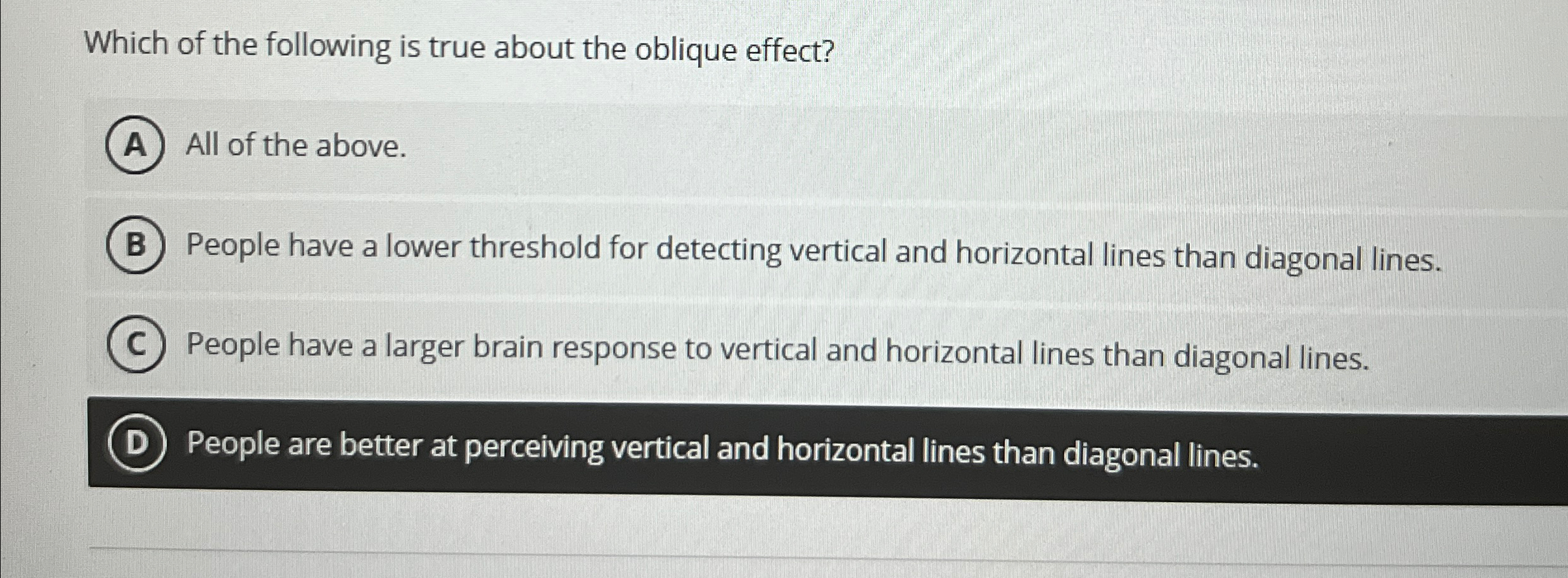 Solved Which of the following is true about the oblique | Chegg.com