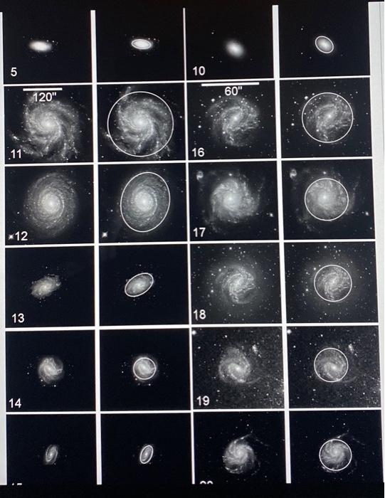 Procedure I: Measuring galaxy angular sizes 1. | Chegg.com