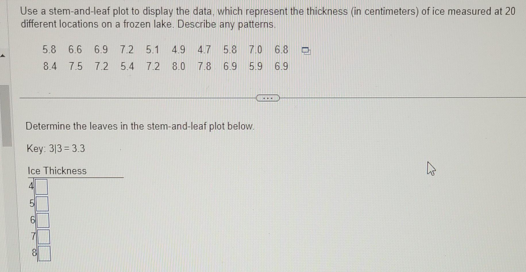  Solved Use A Stem and leaf Plot To Display The
