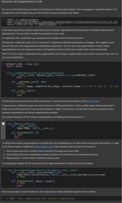 Solved To obtain the instance segmentation we should train | Chegg.com