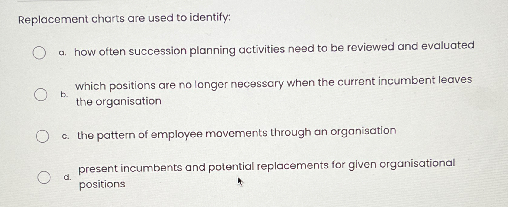 Solved Replacement charts are used to identify:a. ﻿how often | Chegg.com
