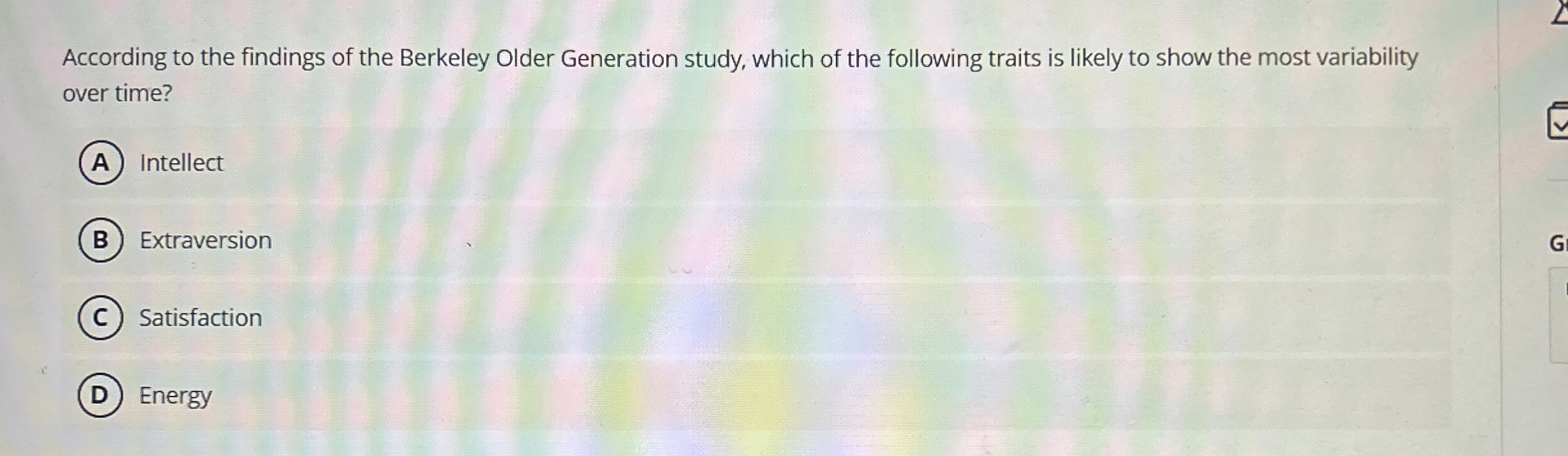 High Quality SOLUTION According to the findings of the Berkeley Older ...