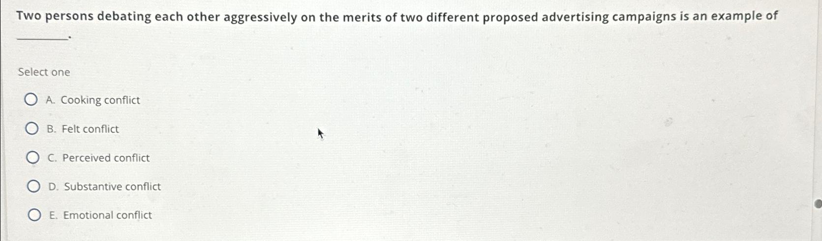 Solved Two persons debating each other aggressively on the | Chegg.com