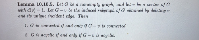 3. (a) (10 points. Use the Handshaking Lemma (Lemma | Chegg.com