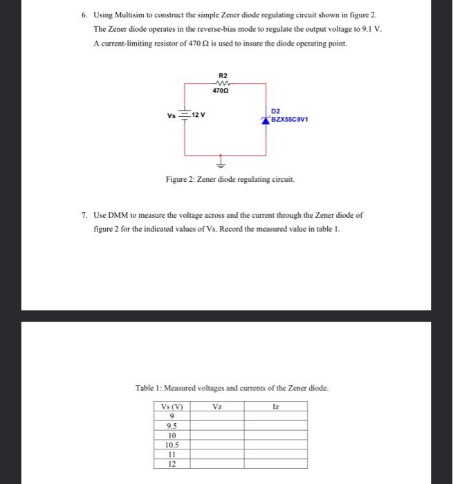 Objective: To gain experience in diodes circuits; | Chegg.com