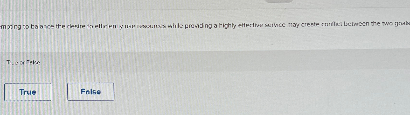 Solved mpting to balance the desire to efficiently use | Chegg.com