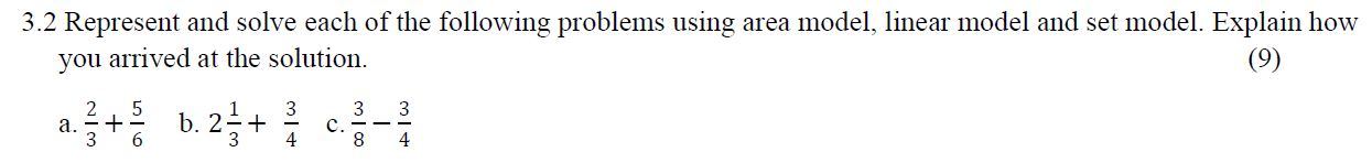 Solved 3.2 ﻿Represent and solve each of the following | Chegg.com