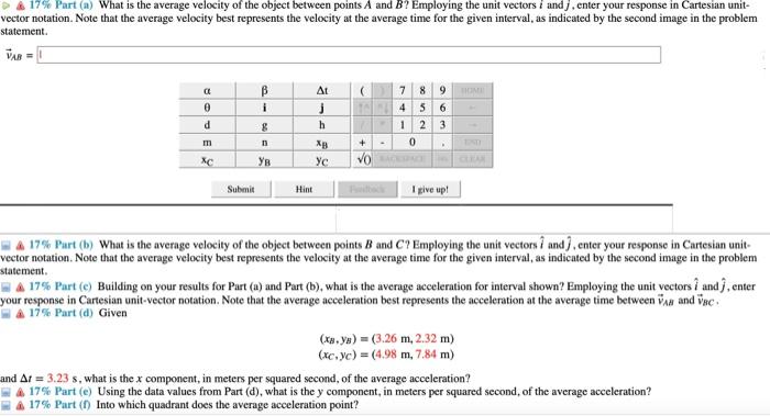 Solved (9%) Problem 3: The diagram represents the motion of | Chegg.com