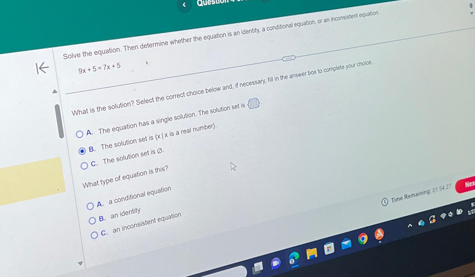 Solved Solve the equation. Then determine whether the | Chegg.com