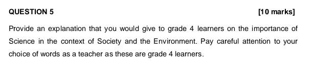 Solved QUESTION 5 [10 marks] Provide an explanation that you | Chegg.com