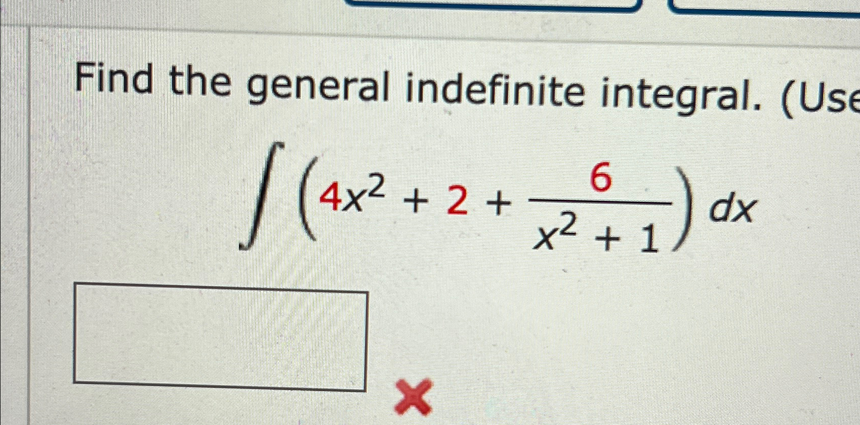 Solved Find the general indefinite integral. | Chegg.com