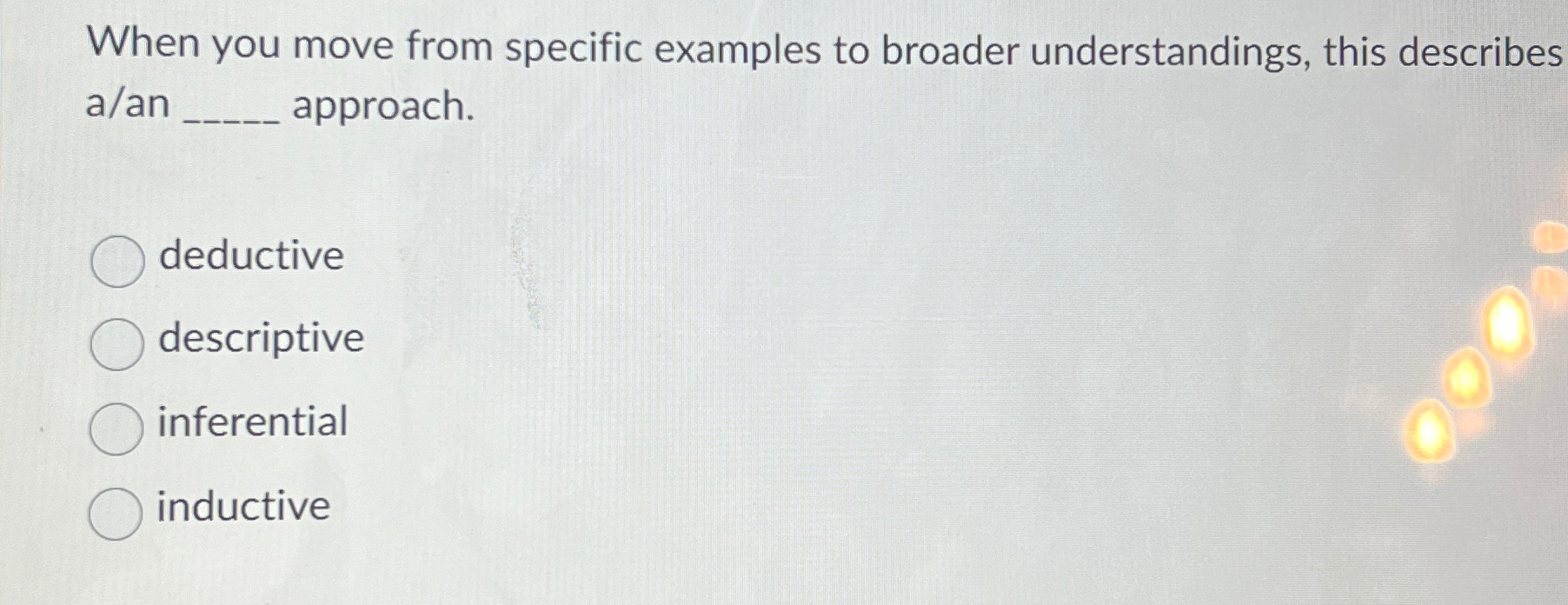 Solved When you move from specific examples to broader | Chegg.com
