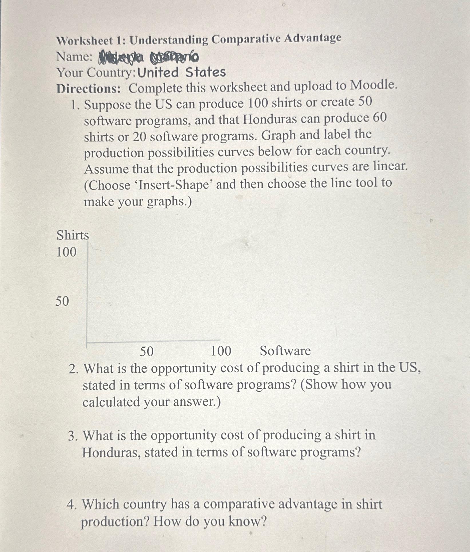 Solved Worksheet 1: Understanding Comparative | Chegg.com