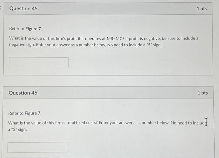 Solved Figure 7 below shows a representative firm in a | Chegg.com