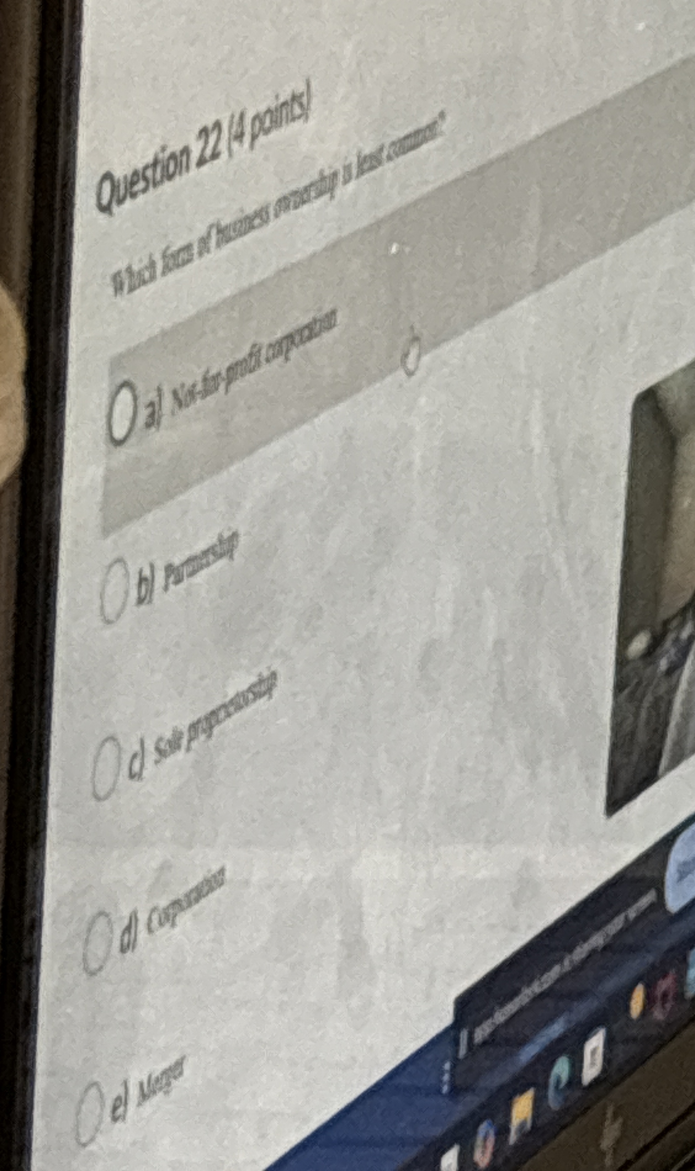 Solved What form of buisness ownership is least common | Chegg.com