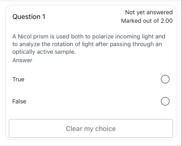 Solved Question 1Not yet answeredMarked out of 2.00A Nicol | Chegg.com