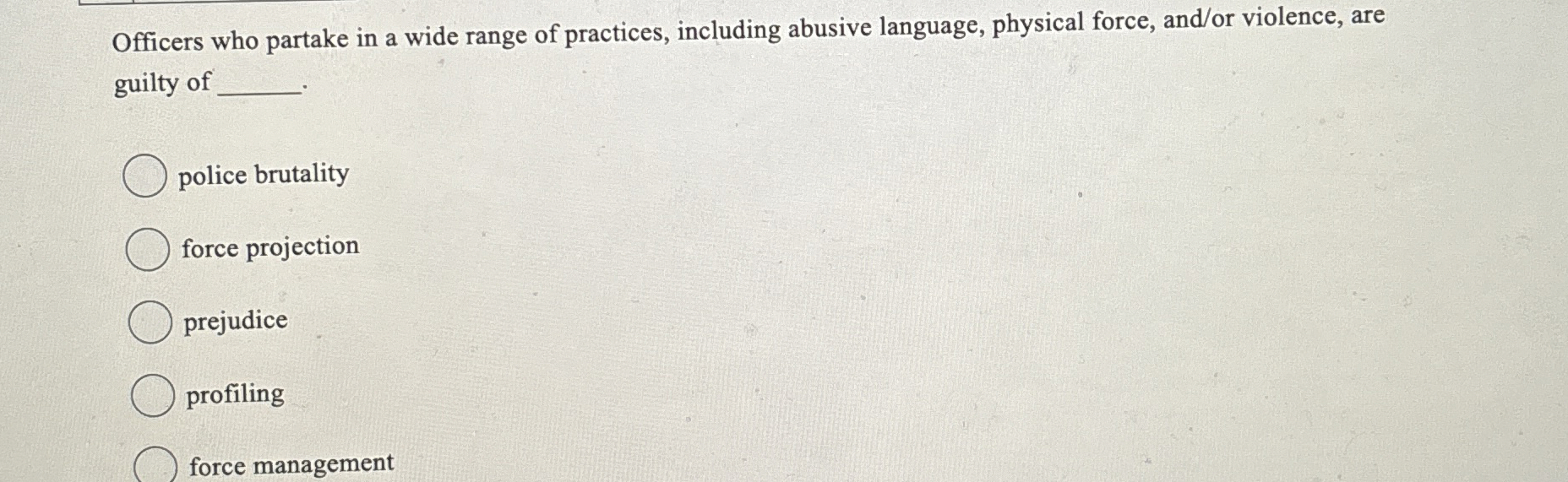 Solved Officers who partake in a wide range of practices, | Chegg.com