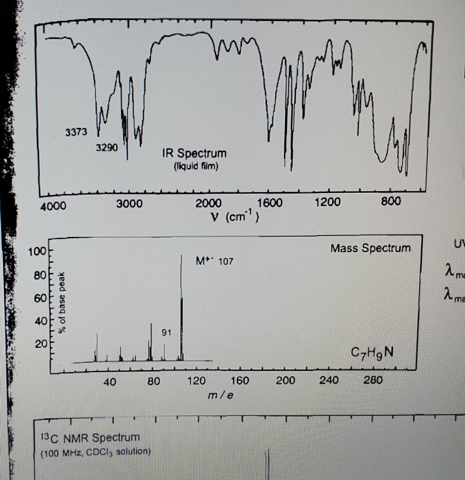 Solved um 3373 3290 IR Spectrum (liquid film) 3000 1200 4000 | Chegg.com