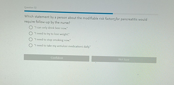 Solved Question 32Which statement by a person about the | Chegg.com