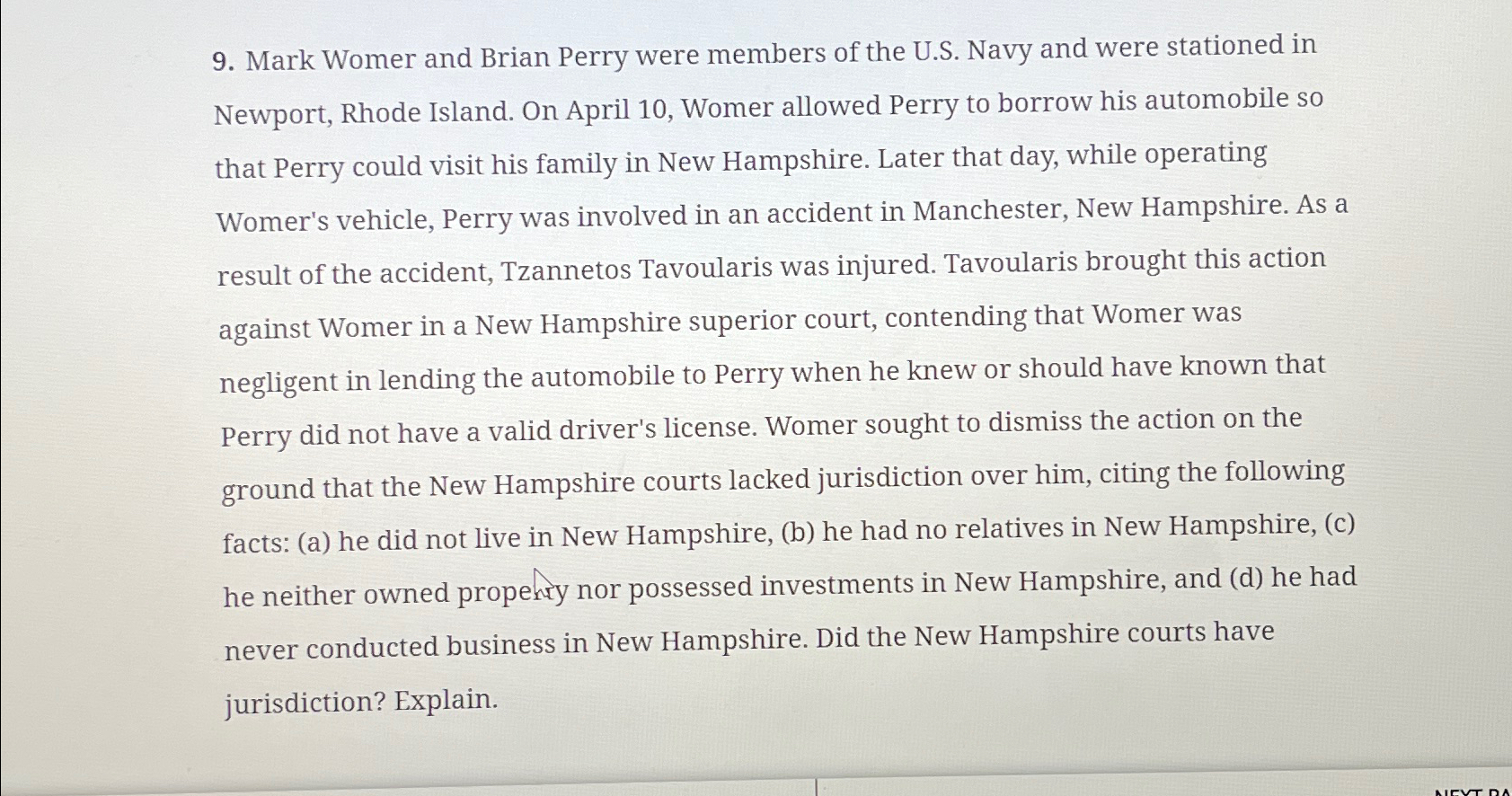 Solved Mark Womer and Brian Perry were members of the U.S. | Chegg.com