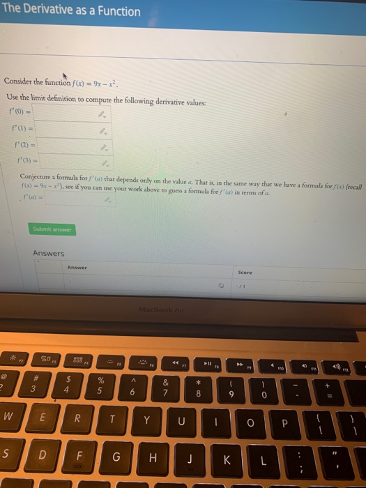 Solved Let f(x) = 2x2 - 7x - 4 Use the limit definition of | Chegg.com