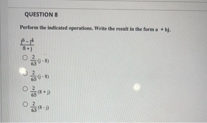 Solved Perform the indicated operations. Write the result in | Chegg.com