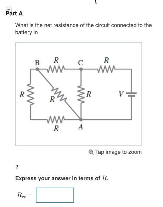 Solved Part A What is the net resistance of the circuit | Chegg.com