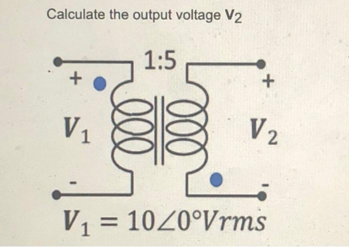 Solved Calculate the output voltage V2 | Chegg.com