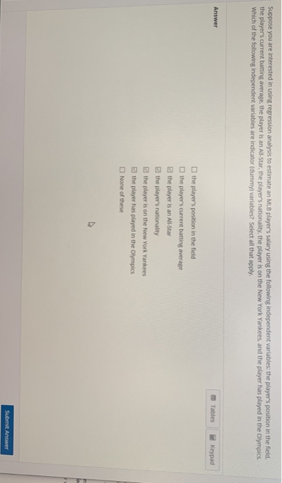 Solved Suppose you are interested in using regression | Chegg.com