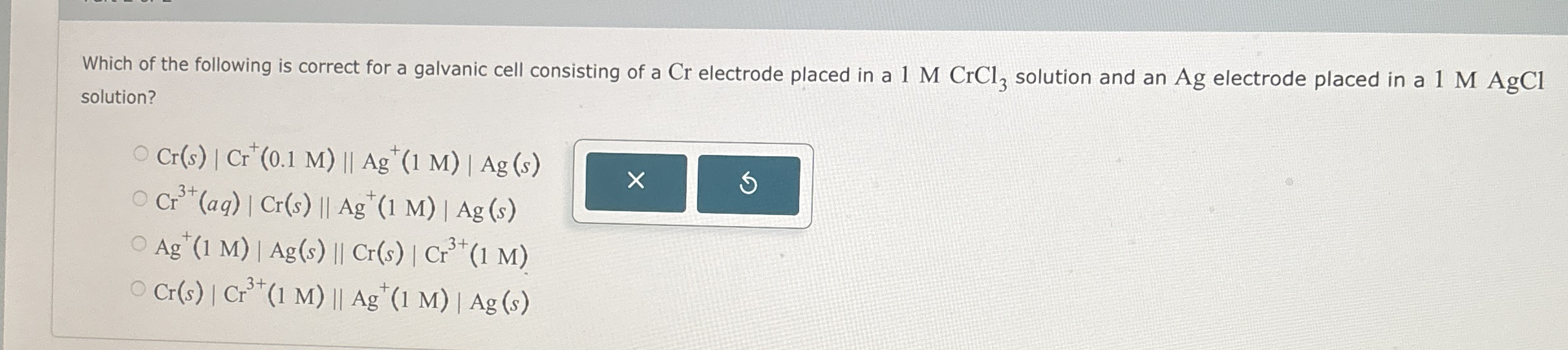 Solved Which of the following is correct for a galvanic cell | Chegg.com