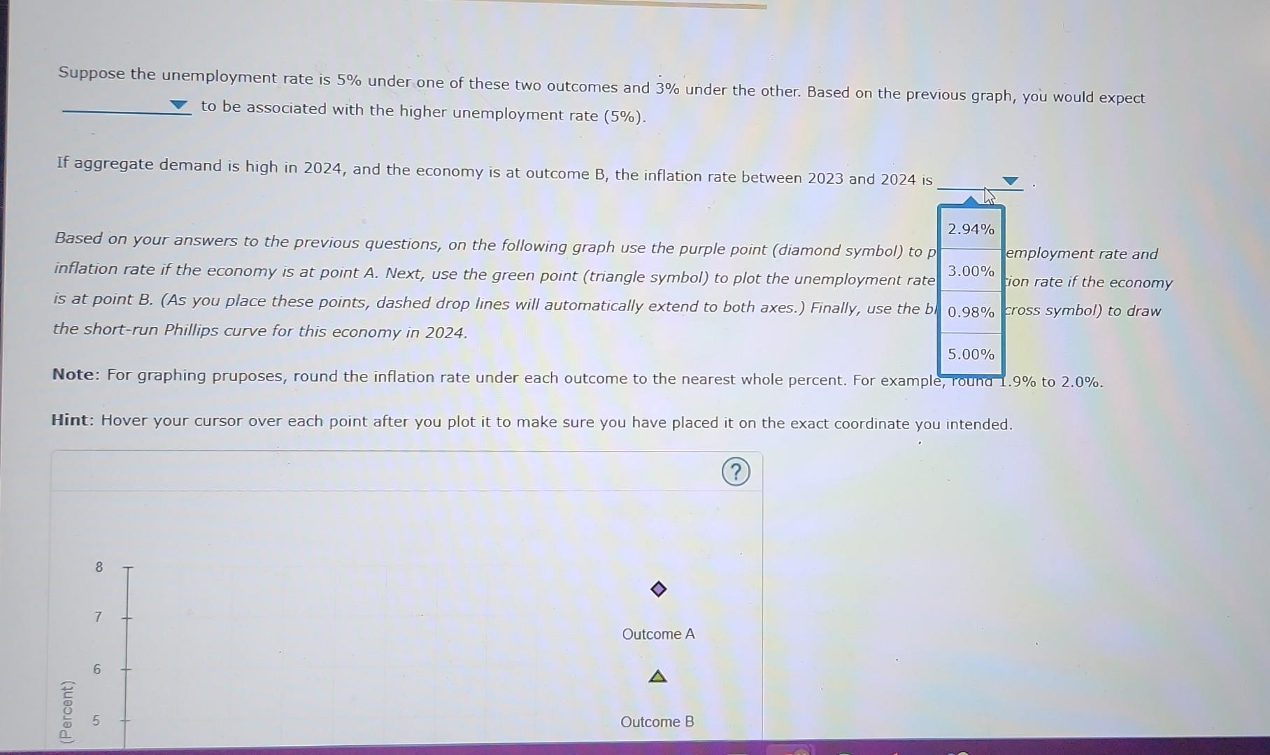 Solved In the year 2023 , aggregate demand and aggregate | Chegg.com