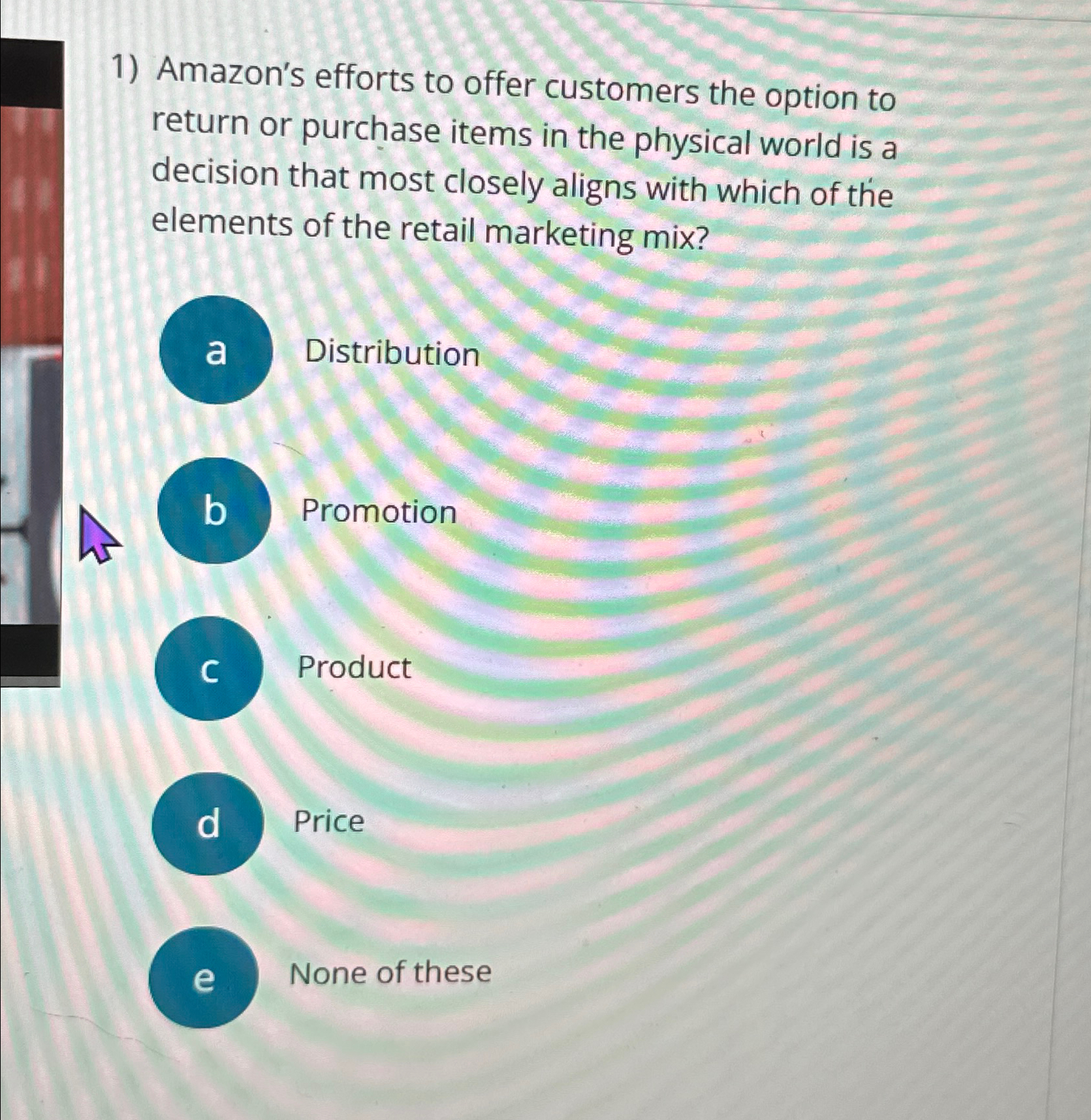 Solved Amazon's efforts to offer customers the option to | Chegg.com