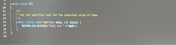 Solved This project follows the topic of CPU scheduling, | Chegg.com