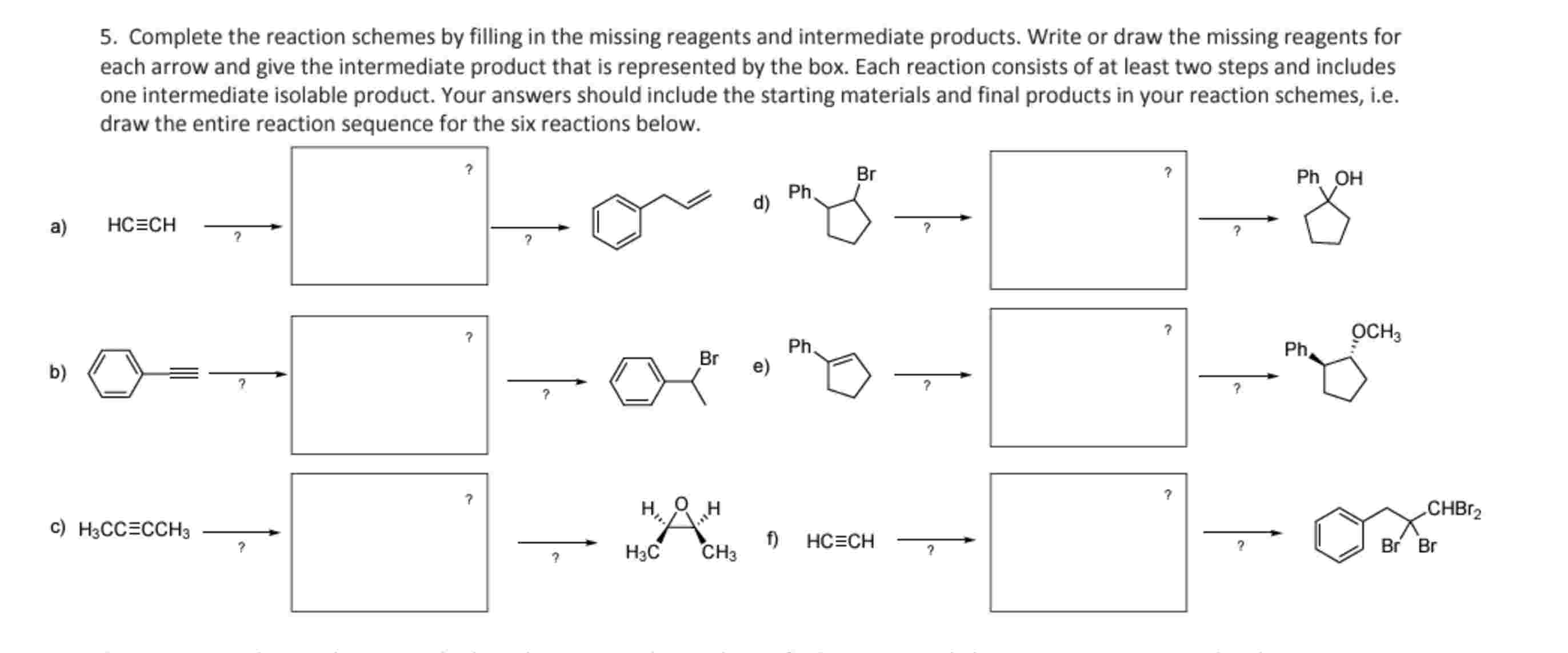Solved Complete the reaction schemes by ﻿filling in ﻿the | Chegg.com