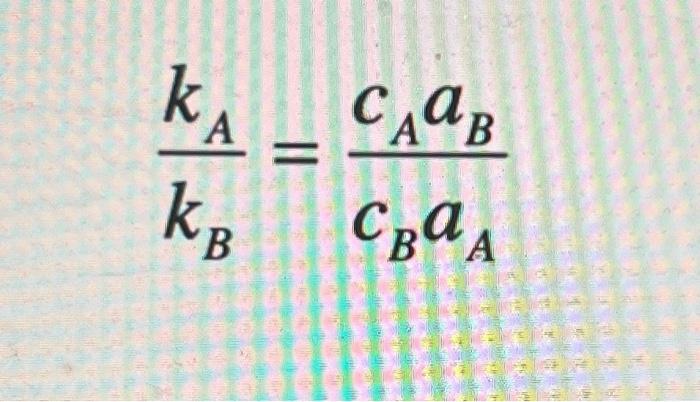 Solved please help me determine the ratios using the eqution | Chegg.com