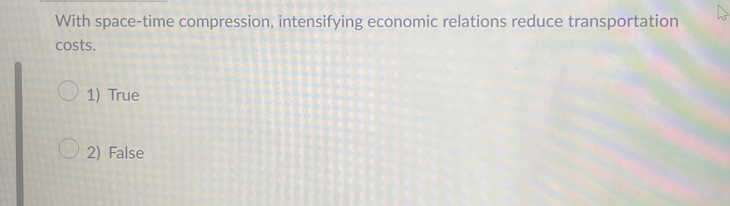 Solved With space-time compression, intensifying economic | Chegg.com