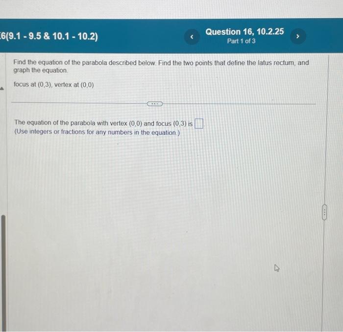 Solved Find the equation, the two points that define the | Chegg.com