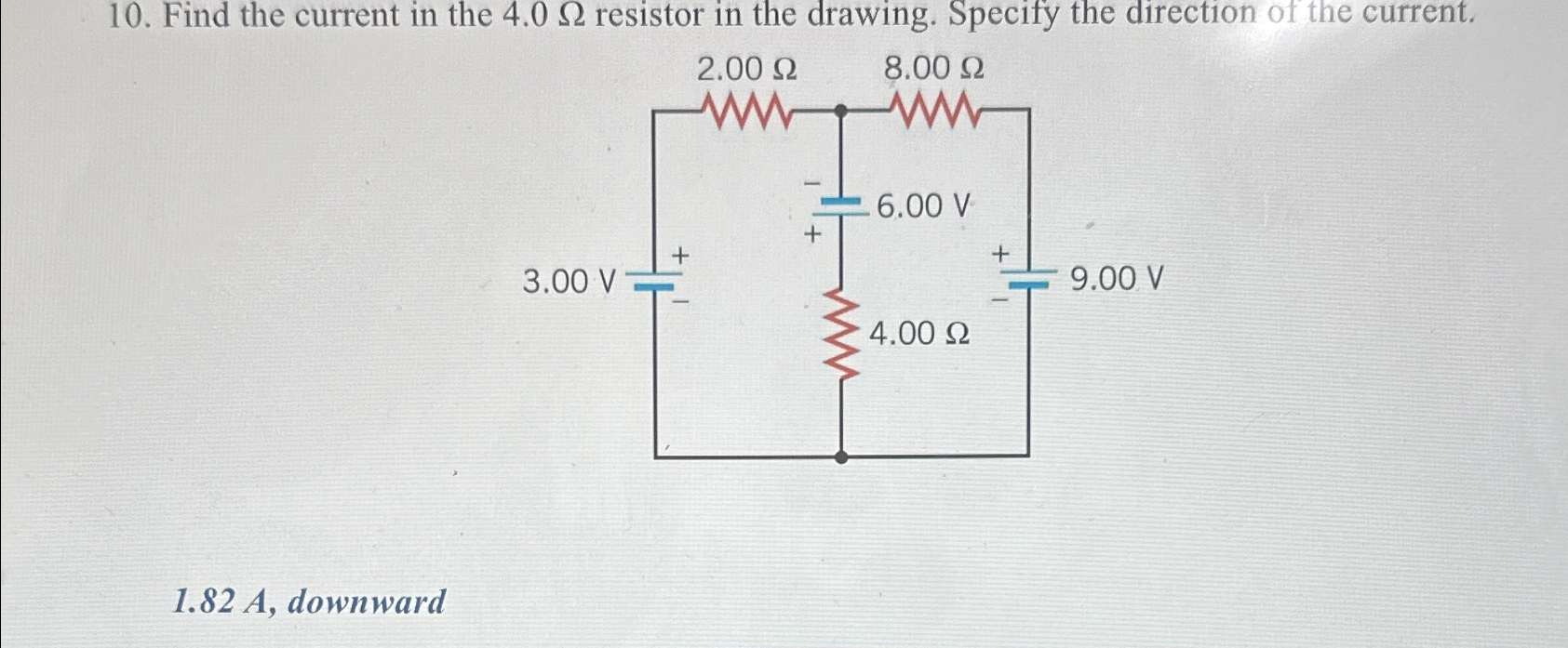 Solved Find the current in the 4.0Ω ﻿resistor in the | Chegg.com