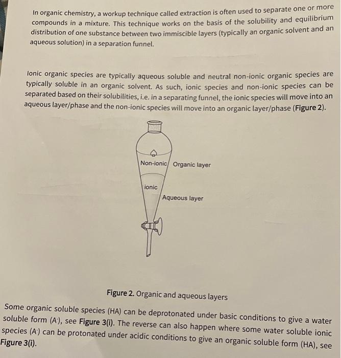 Solved In organic chemistry, a workup technique called | Chegg.com