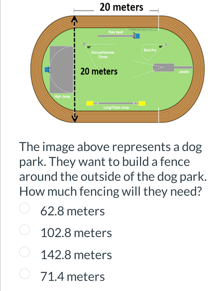 Solved The image above represents a dog park. They want to | Chegg.com