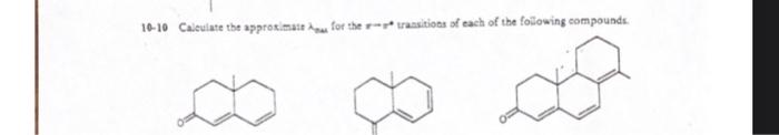 Solved calculate the aproximate lambda max for transitions | Chegg.com